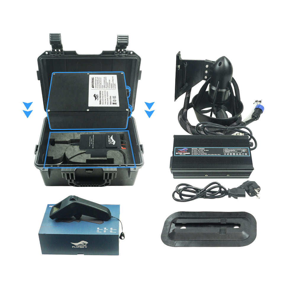 Flipsky Waterproof Brushless Motor 7070 4300W Waterproof Underwater Th – FLIPSKY