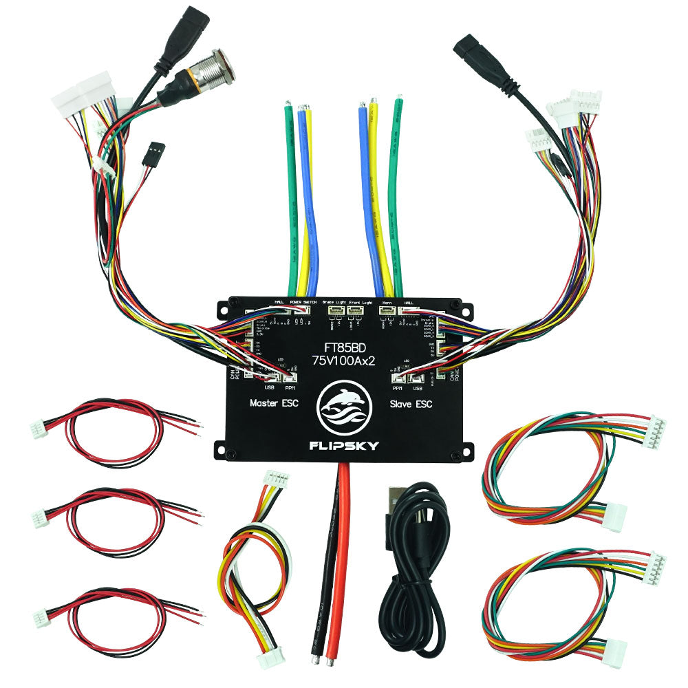 Flipsky FT85BD Dual ESC 84V 200A With Aluminum Case NON-VESC For Elect ...