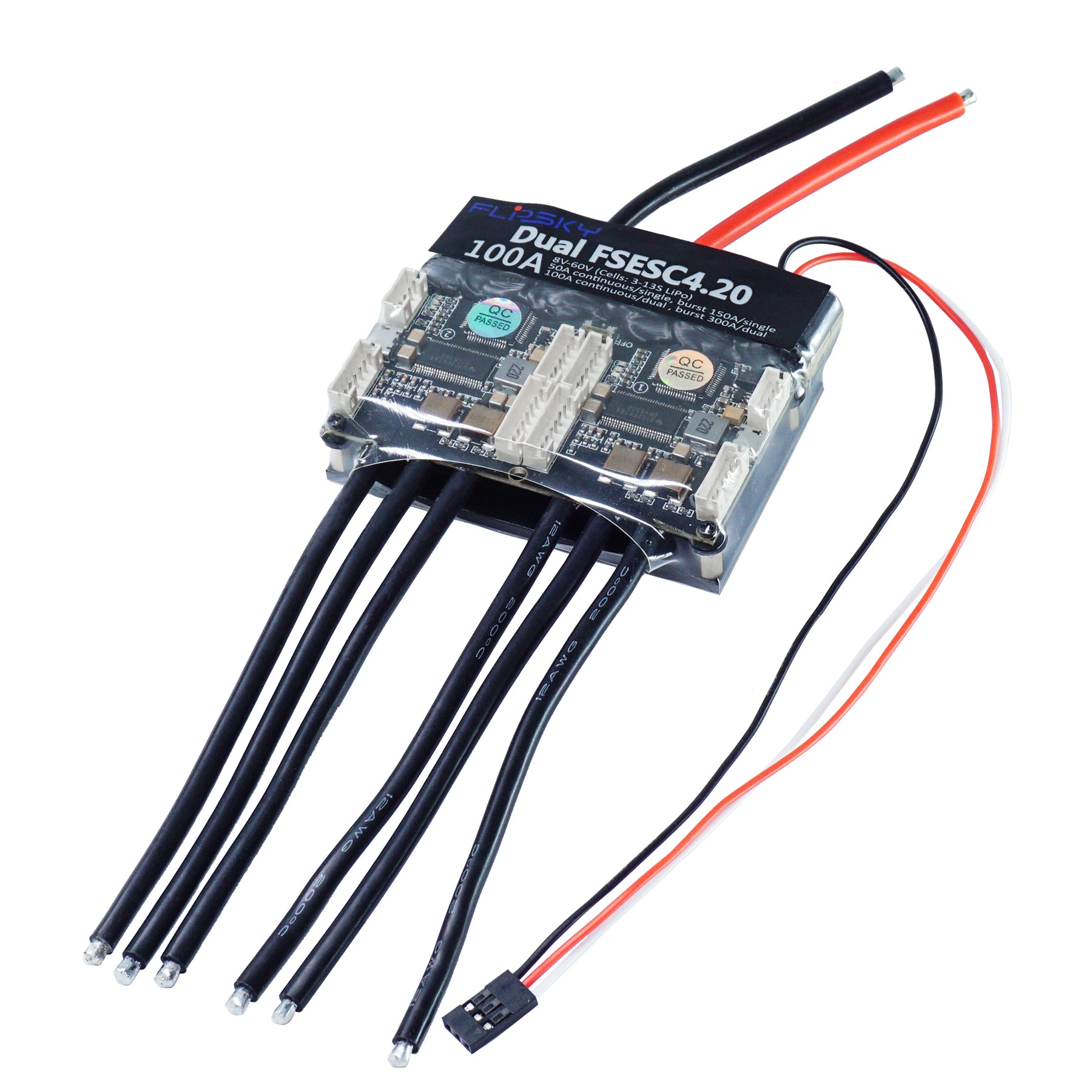 Dual ESC 4.20 100A most saving dual VESC for DIY eskateboard | Flipsky ...